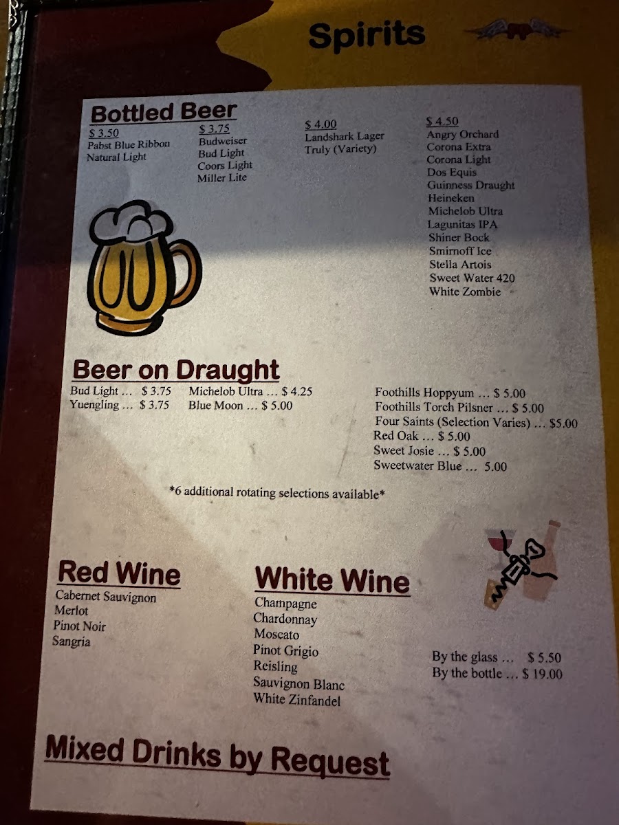 Flying Pig Food & Spirits Menu: Savor BBQ, Wings & More!
